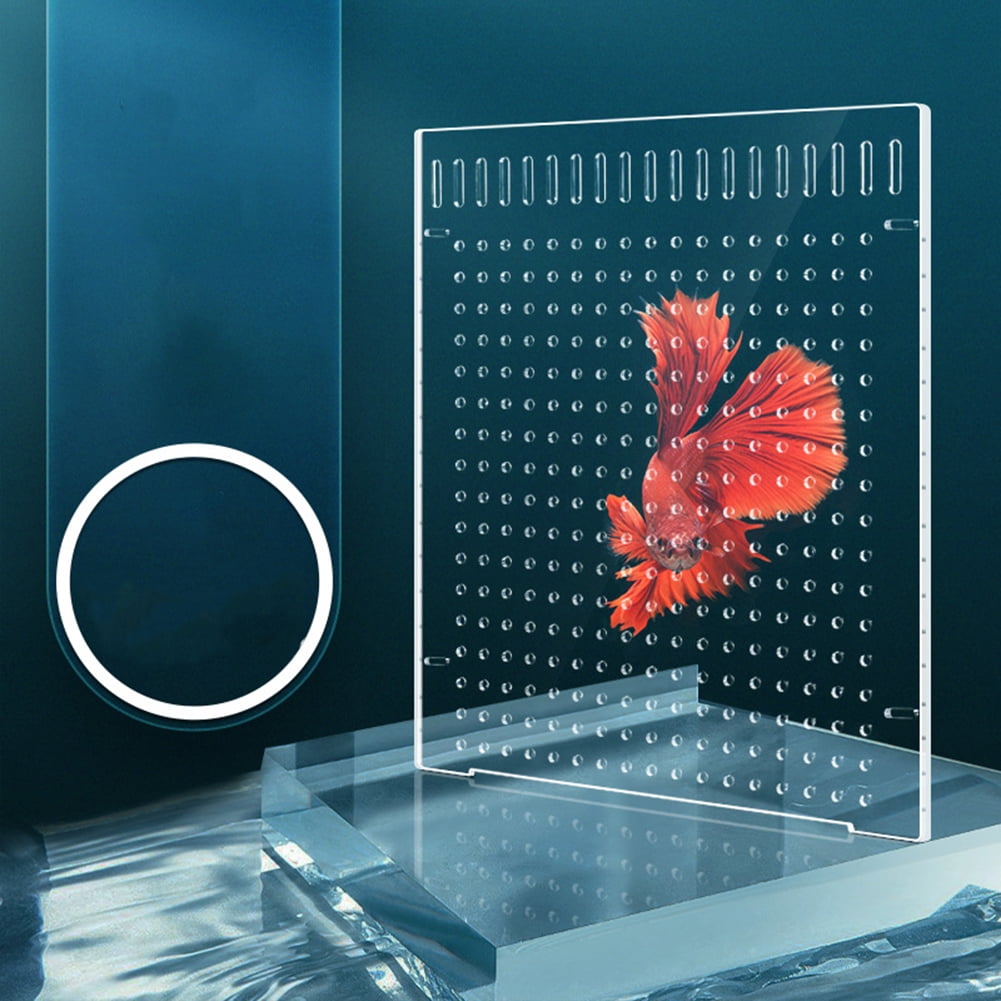 Transparent Acrylic Divider with Suction Cup, Fish Tank Aquarium ...