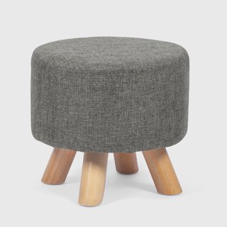 Joveco Small Foot Stool Ottoman,Fabric Footrest with Wood Legs,Soft ...