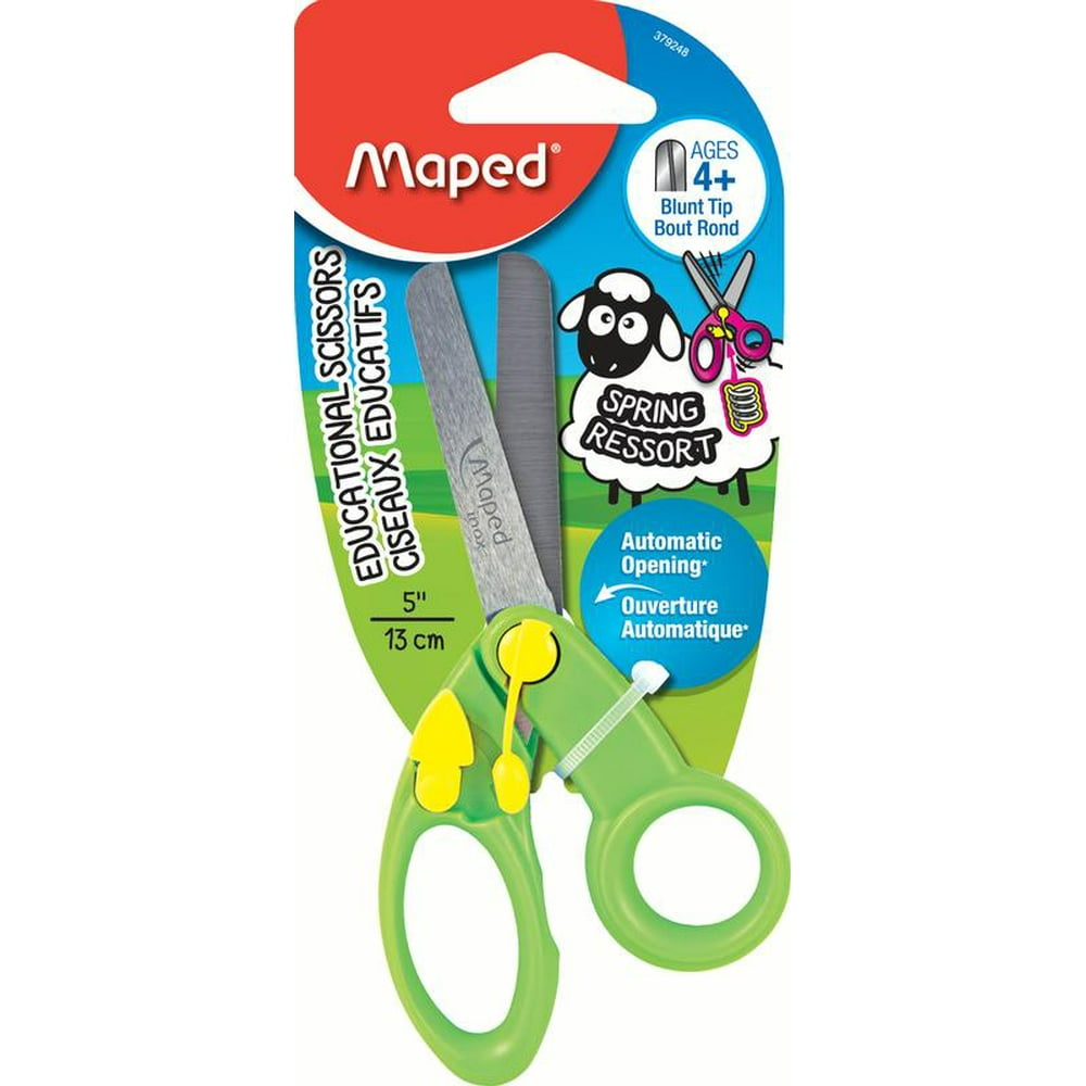 Maped Spring-Assisted Educational Scissors 5" / 13cm - Walmart.com ...