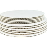 Way to Celebrate! 8 inch White Round Cake Boards, Paper Corrugate Board ...