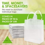 Prime Line White Frosted Poly Bulk Plastic Bags, Small Size 8x4x10 ...
