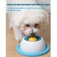 360° Rotating Lick Ball for Dogs and Cats, Interactive Slow Feeder Bowl ...