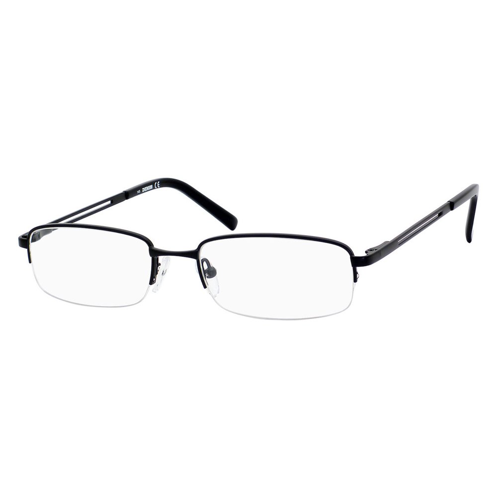 Denim 136 Semi-Rimless Rectangular Matte Black Eyeglasses - Walmart.com ...