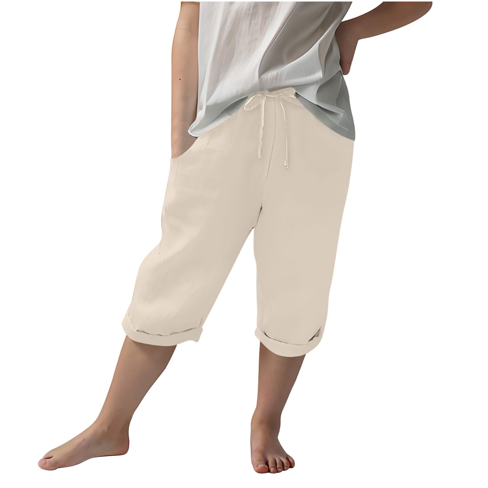 Click here for Yoeyez Boys Girls Cotton Linen Capri Pants toddler... prices