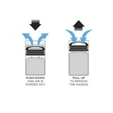 Prepara Evak Compact Medium Vacuum Seal Food Storage Container, Black ...