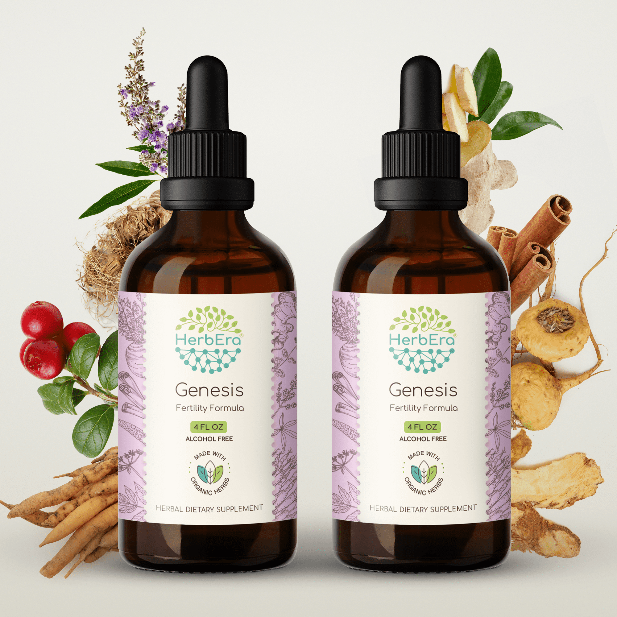 Genesis Alcohol-FREE Extract Tincture. Fertility Formula 2x4 oz ...