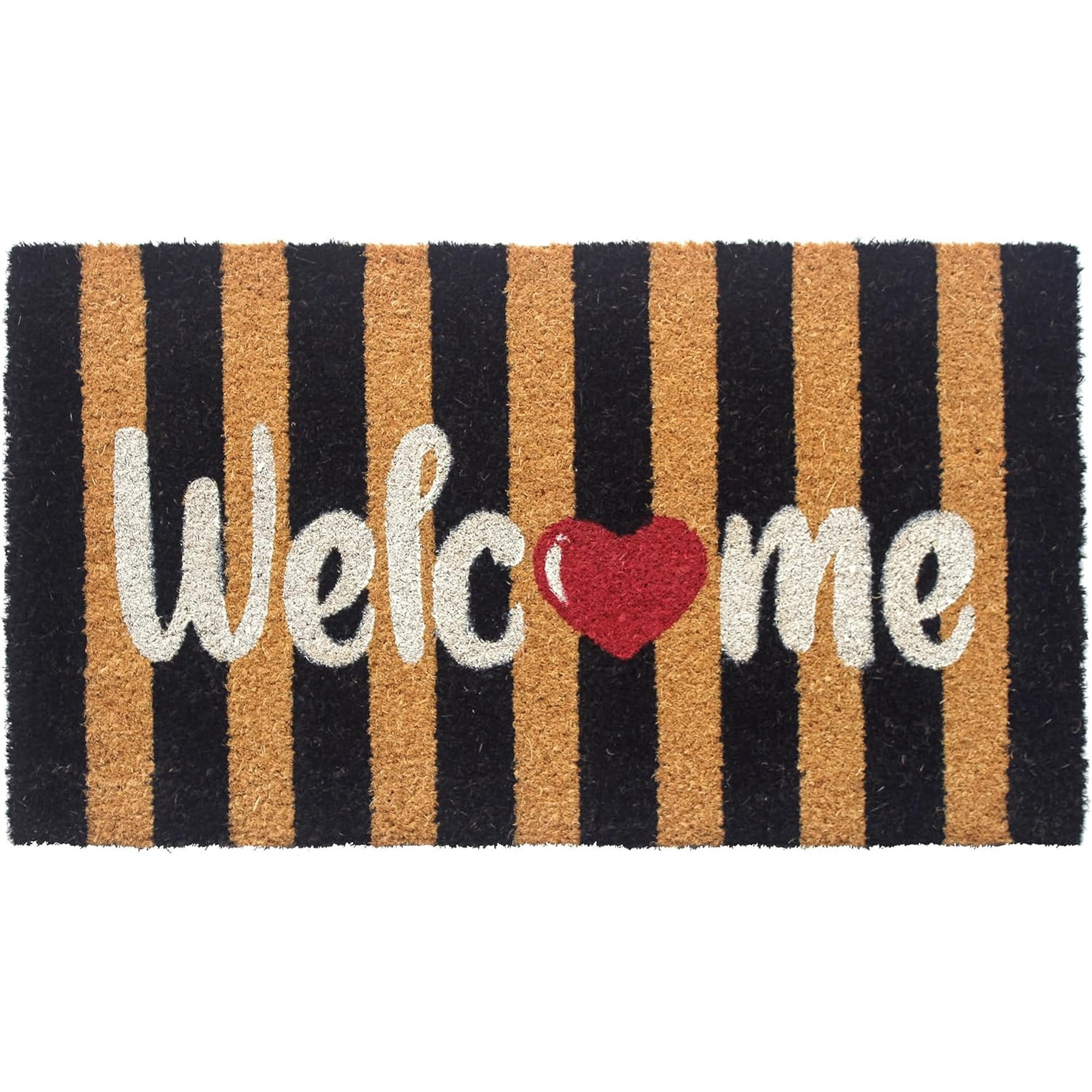 Click here for Urbanooks Welcome Coir Doormat (Vertical Stripes)... prices