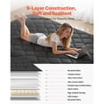 Foldable 9-Layer Futon Mattress with Storage Bag,Full Size Japanese ...