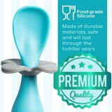 Mars Baby Flower Design Baby and Toddler Self-Feeding Training Utensils ...