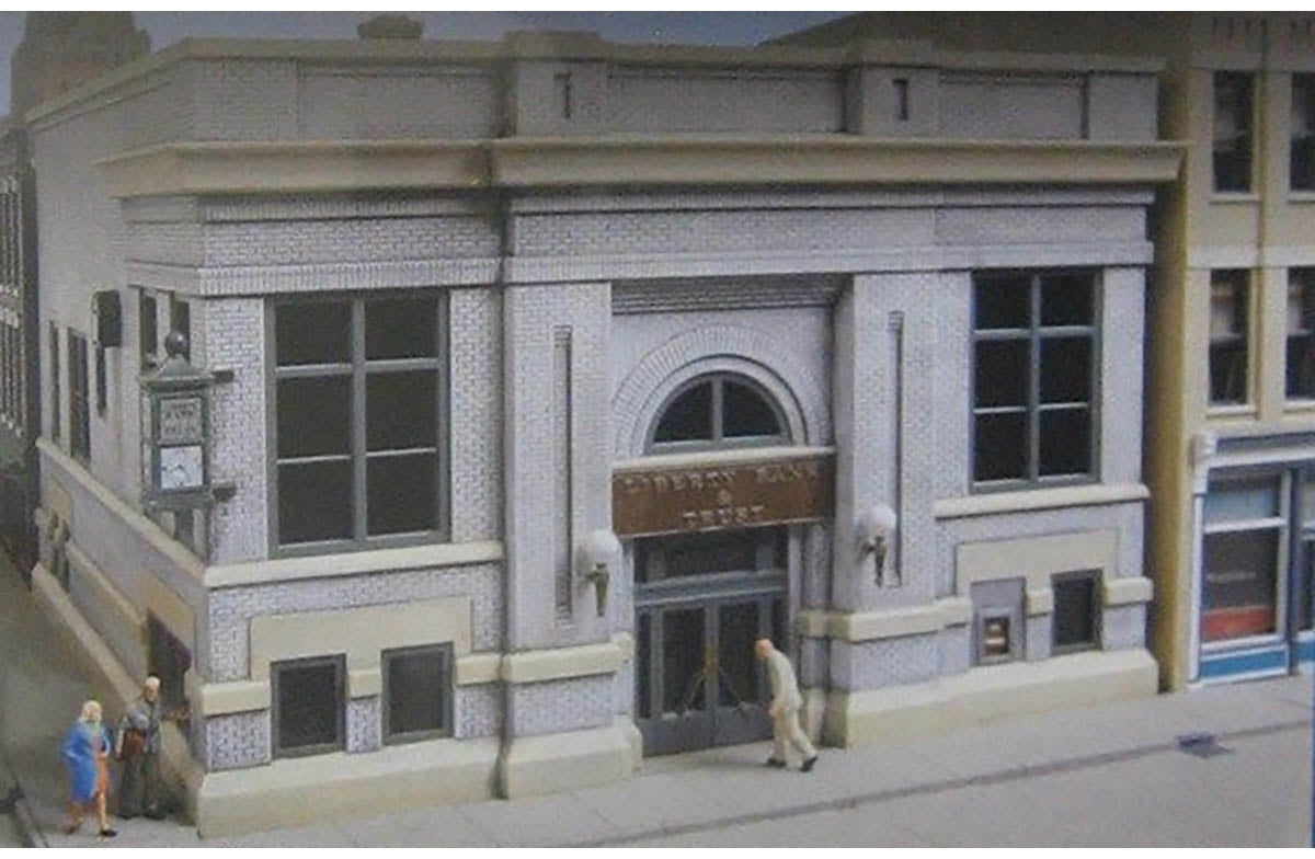 Walthers Cornerstone HO Scale Building/Structure Kit Liberty Bank ...