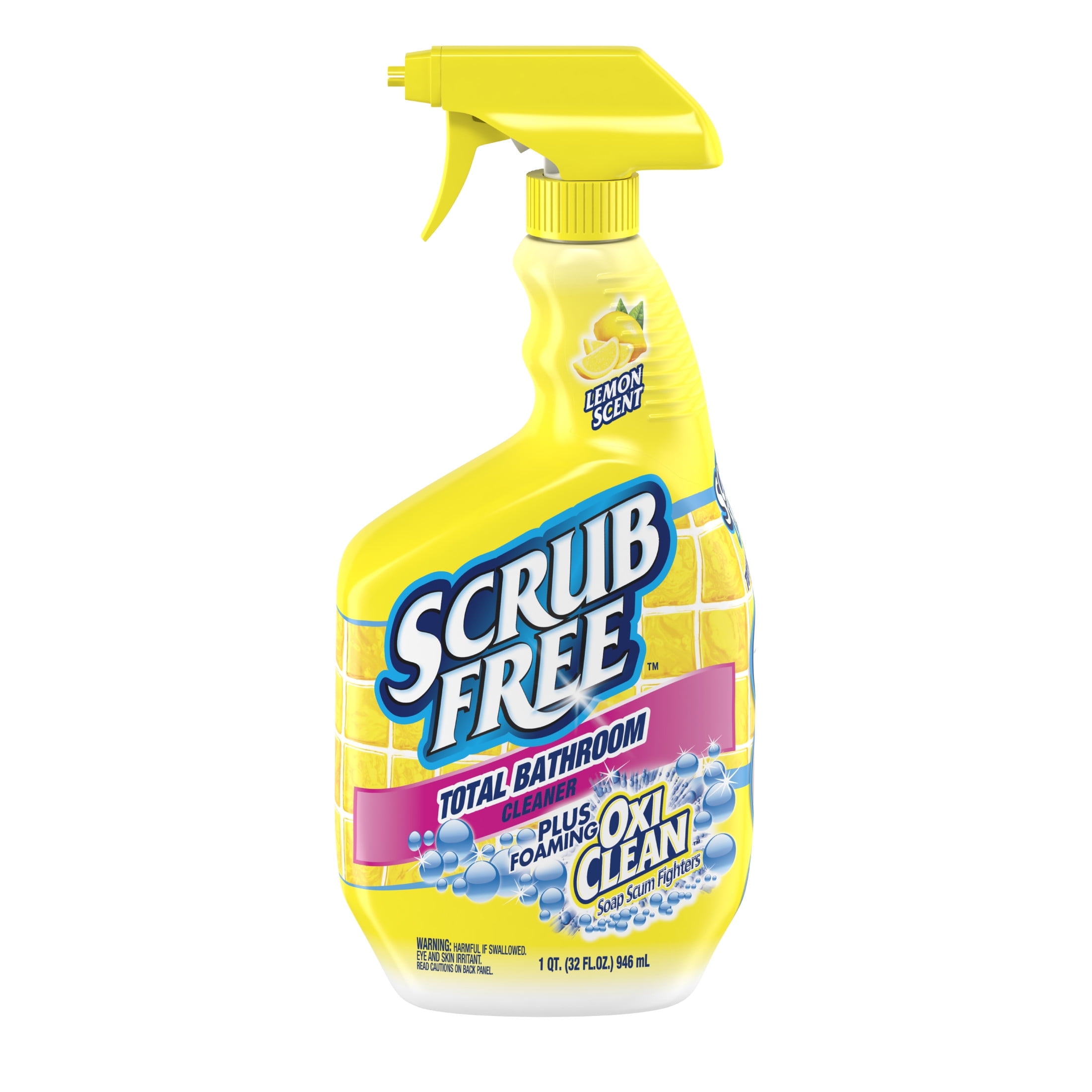 Great Value 22 oz Foaming Bathroom Cleaner Lemon Scent Walmart