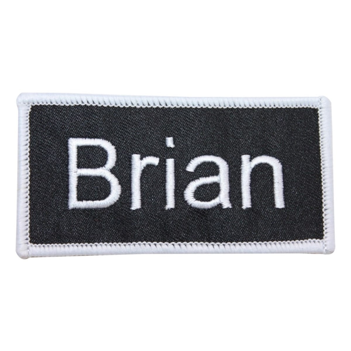 Brian Name Tag Patch Uniform ID Work Shirt Badge Embroidered Iron On ...