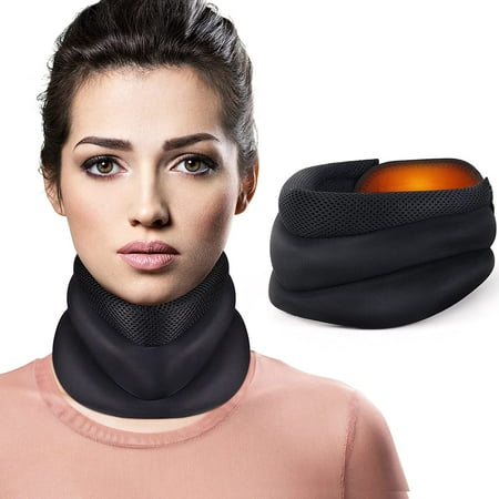 Heated Neck Brace Cervical Collar for Neck Support and Neck Pain Relief ...