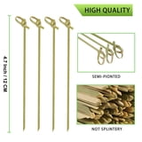 200-Pack Wooden Appetizer Picks - Natural Knotted Food Sticks for Hors ...