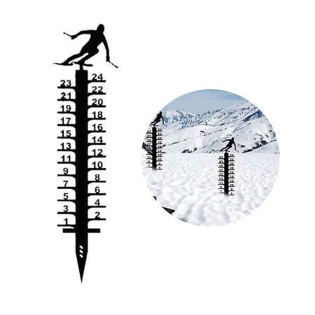 24 Inch Snow Gauge, Snowfall Measuring Gauge, Metal Snow Measuring ...