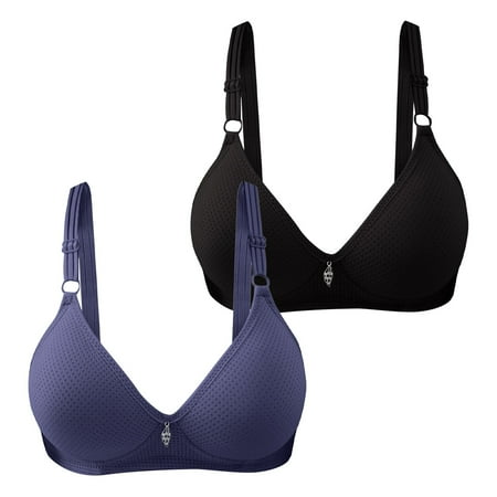 Cathalem Women's Underwire Shaping Bra Pure Comfort Wireless Lace ...