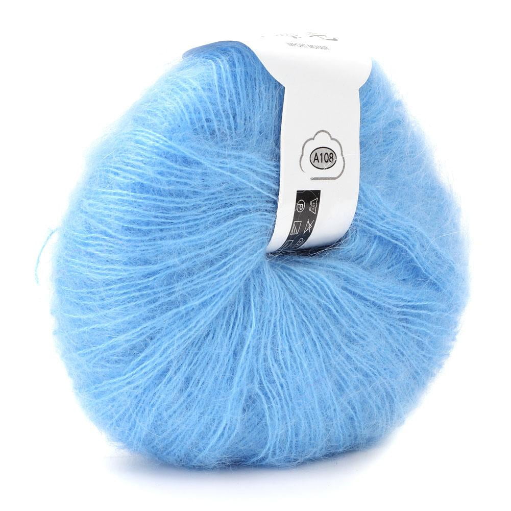 Buy Mavis Angora Wool Yarn Soft Mohair Pashm Knit Angora Long Wool Yarn ...