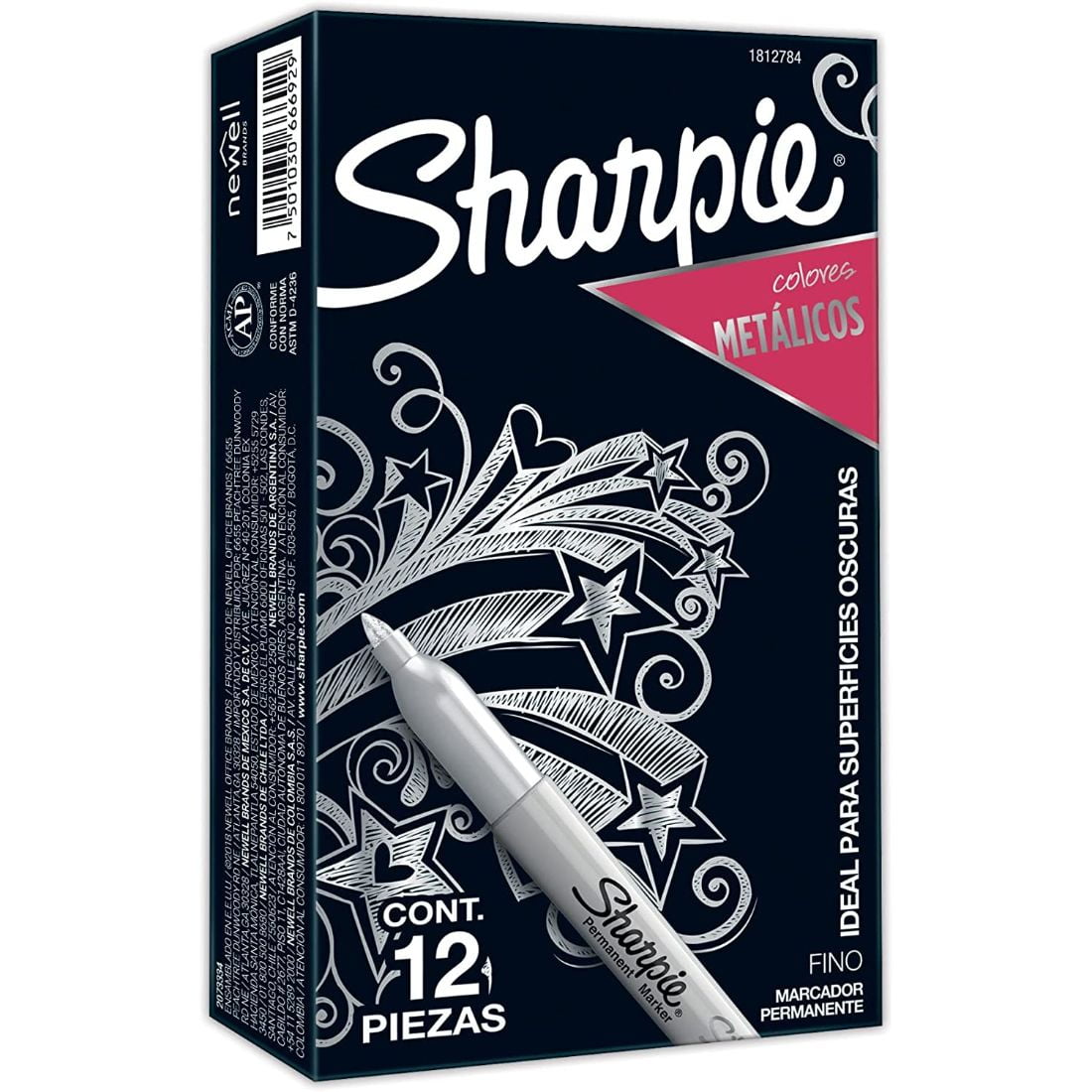 Marcadores Metálicos Sharpie Plata 12 Piezas | Bodega Aurrera en línea