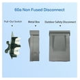6 Pack Disconnect Box Outdoor 60 Amp Disconnect 120/240VAC Non-Fuse ...