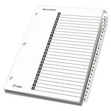 Cardinal Onestep Printable Table Of Contents Dividers - 26 X Divider ...