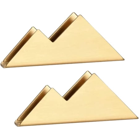 SHAR Business Card Display Stand 2 Pieces Metallic Gold Business Card ...