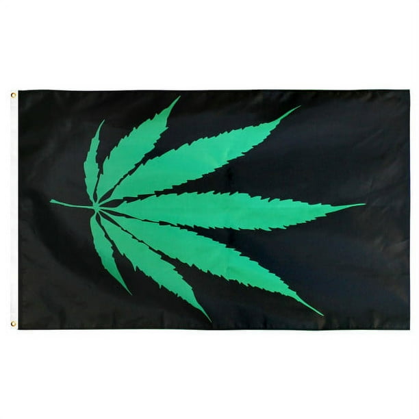 Marijuana Leaf Flag 3ft x 5ft Printed Polyester - Walmart.com