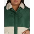 Jason Maxwell Women's and Women’s Plus Quilted Jacket with Faux ...
