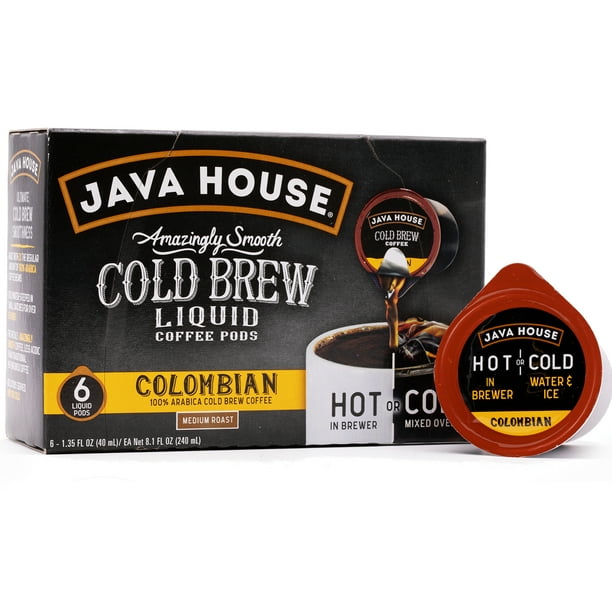 Java House Cold Brew Coffee Pods, Colombian, 6 Count - Walmart.com Java House Cold Brew Coffee Pods, Colombian, 6 Count - Walmart.com