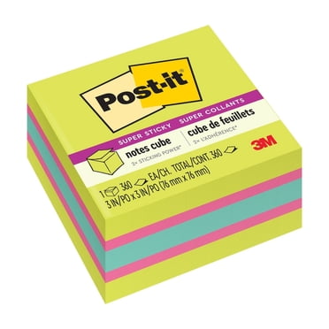 Post-It Pop-Up Notes. Ultra Colors. 3 x 3 inches. 3 pack - Walmart.com