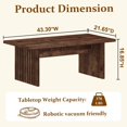 BON AUGURE Coffee Table for Living Room, Farmhouse Wood Center Table ...