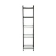 Mainstays 5-Shelf Steel Bathroom Tower Storage Unit, Matte Black Finish ...