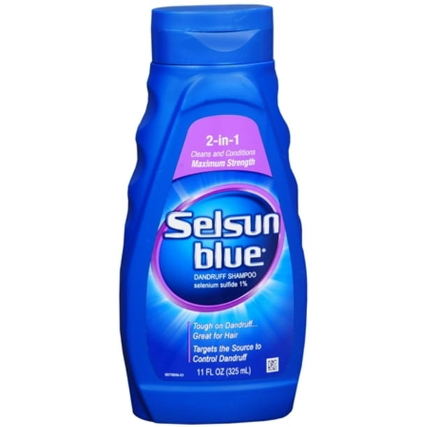 Selsun Blue 2-In-1 Maximum Strength Dandruff Shampoo 11 oz (Pack of 3 ...