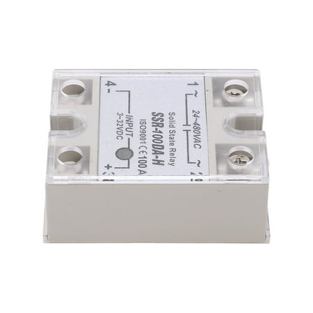 100A Single Phase Solid State Relay, Anti Vibration No Sparking SSR ...