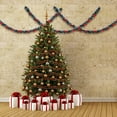4PS Christmas Tinsel Garland with Red Bows for Christmas Tree Indoor ...