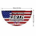 35.43 x 17.72 Inch 250th Anniversary Decorations Patriotic Fan Flag ...
