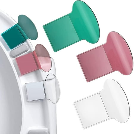 YDJKET 3 Pieces Toilet Seat Lifter, Sticky Toilet Lid Raise Lifter ...