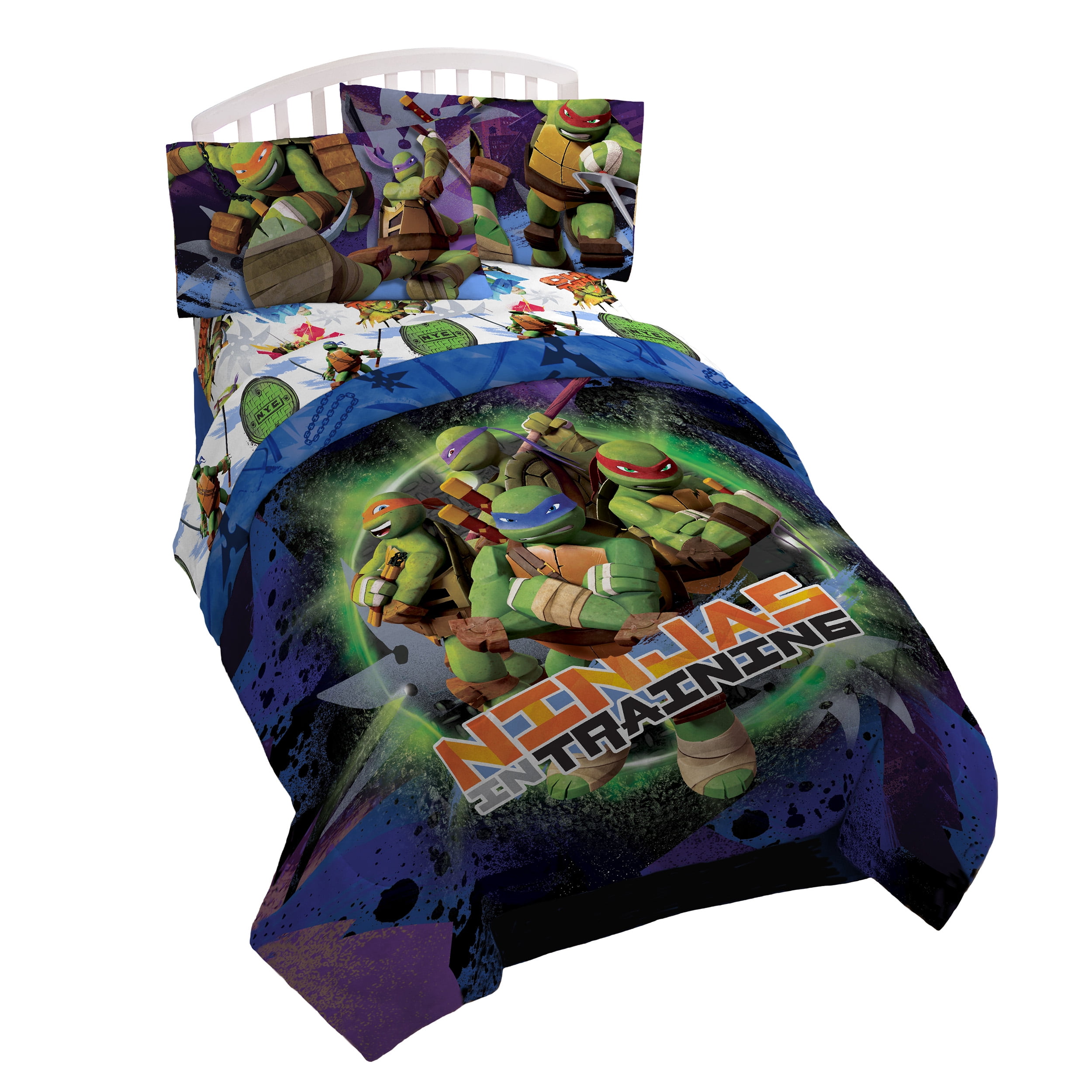 Nickelodeon Teenage Mutant Ninja Turtles Mean Green Microfiber Twin ...