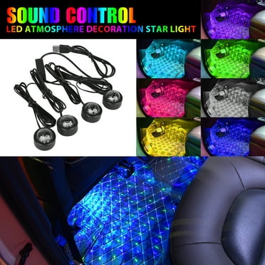 LEDGlow 4pc Blue LED Interior Underdash Lighting Kit - Walmart.com