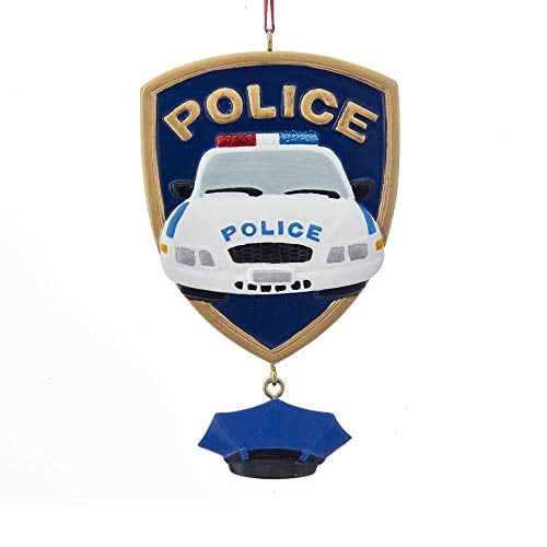 Kurt Adler Police Car Badge Ornament - Walmart.com
