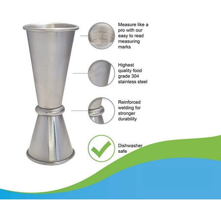 Premium Japanese Style Double Cocktail Jigger, Bartender Alcohol ...