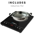 Cheftop Single Burner Induction Cooktop - Portable 120V Digital Ceramic ...