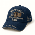 America 250th Anniversary Liberty Bell Cap 1776-2026 Patriotic Edition ...