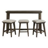 Multipurpose Bar Table Set with Stools, USB Ports & Power Strip - Home ...