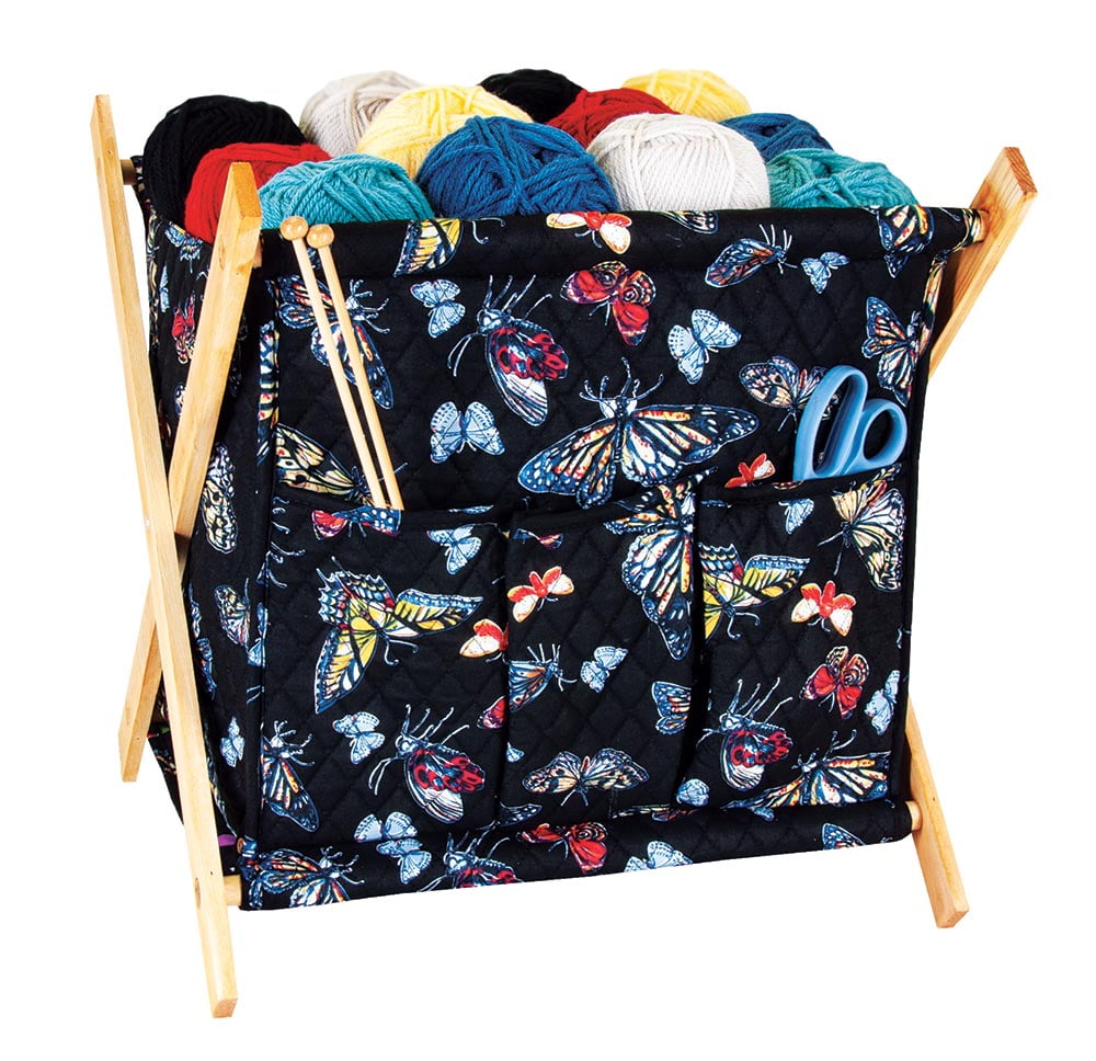 Mary Maxim Black Butterfly Yarn Caddy - Walmart.com