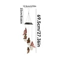 27.36 Inch Rice Grain Sphere Wind Chime Lantern,Outdoor Garden Hanging ...