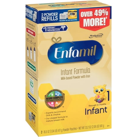 Enfamil Infant baby formula - 33.2 oz Refill Box - Walmart.com