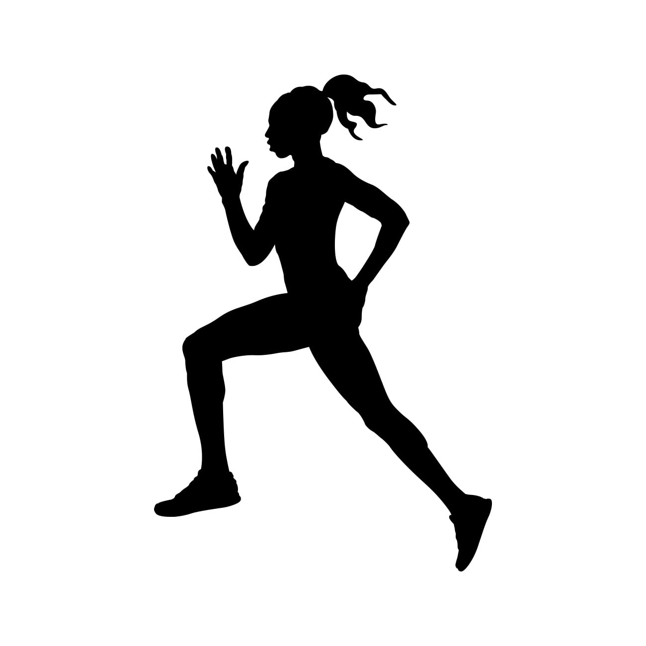 Girl Runner Sticker Decal Die Cut - Self Adhesive Vinyl - Weatherproof ...
