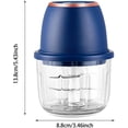 Electric Garlic Chopper, Mini Cordless Food Processor, 6 Stainless ...