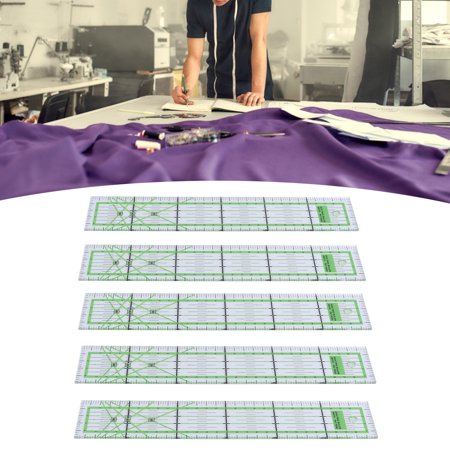 Acrylic Quilting Ruler, Double Colored Grid Lines Cutting Ruler Easy ...