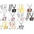 Christmas Gift Stainless Steel Necklace With 67 Number Pendant Clavicle ...